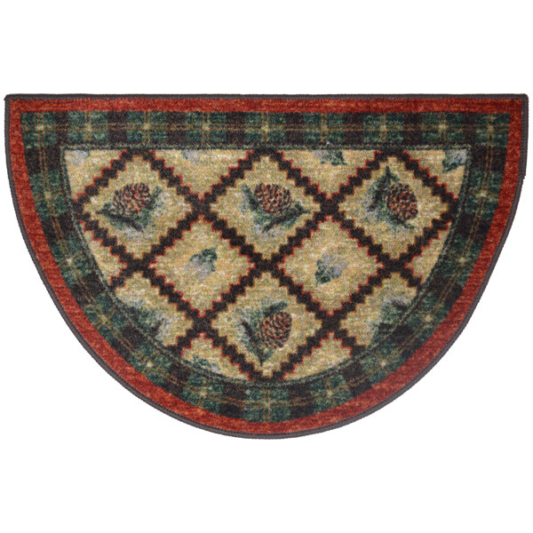 Loon Peak® Crisette Cozy Cabin Pleasant Pine Kitchen Mat | Wayfair