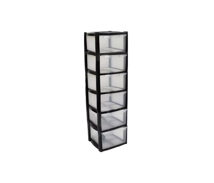 Ebern Designs 6 Drawer Plastic Storage Tower Unit – Black | Wayfair.co.uk