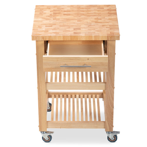 Prep & Savour Solid Wood Kitchen Cart & Reviews | Wayfair
