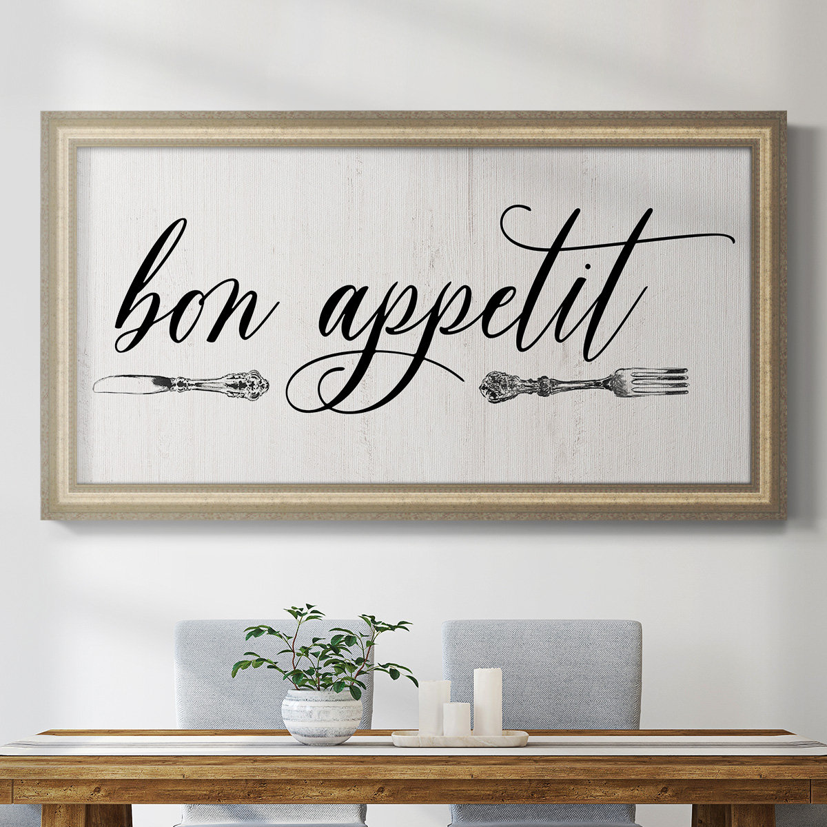 Ophelia & Co. Bon Appetit - Single Picture Frame Textual Art on Canvas ...