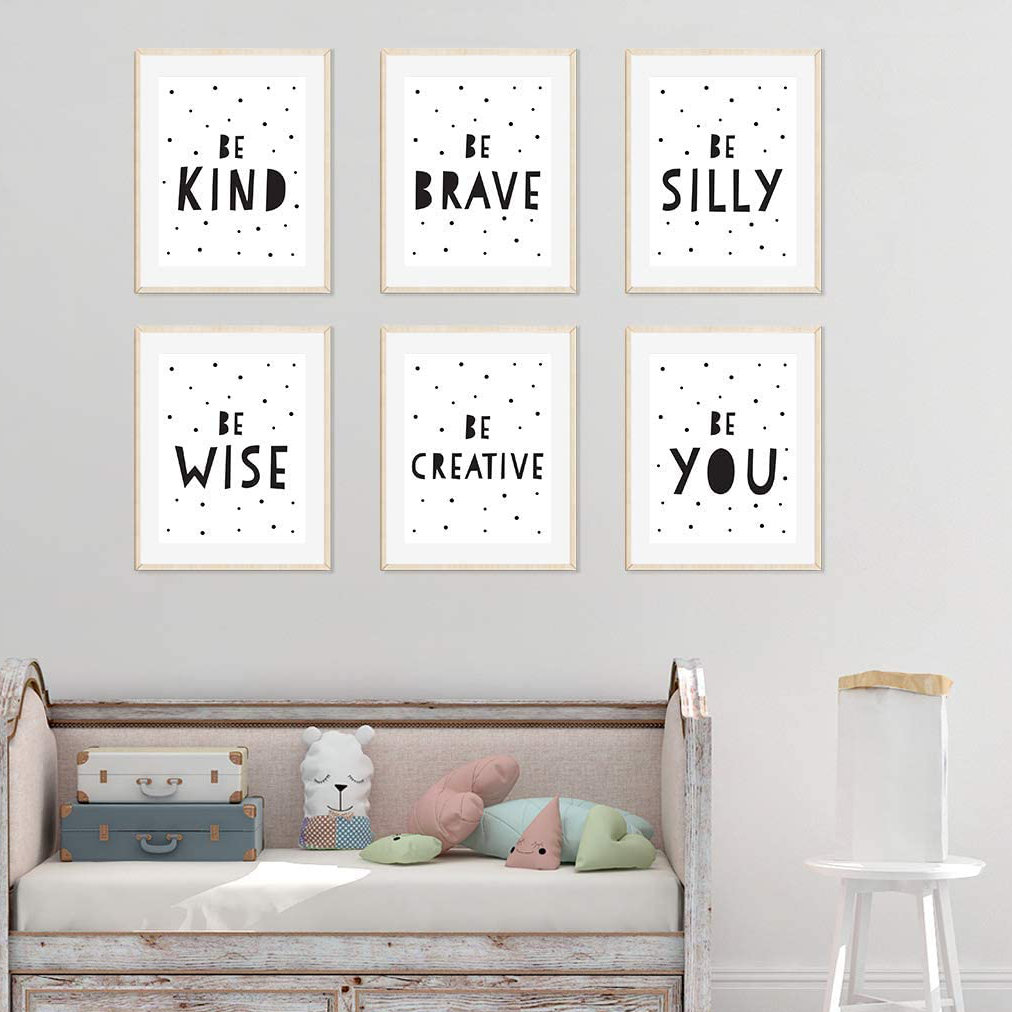 Harriet Bee Dedmond Be Kind Brave Silly Wise Creative You 6-Piece Set ...