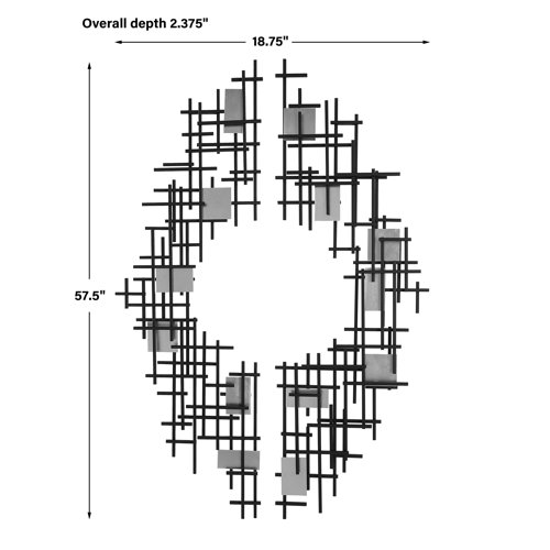 Uttermost 2 Piece Reflection Grid Wall Décor Set | Wayfair