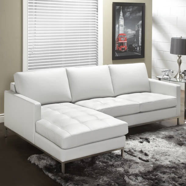Orren Ellis Corniche 79'' Leather Sofa & Reviews | Wayfair