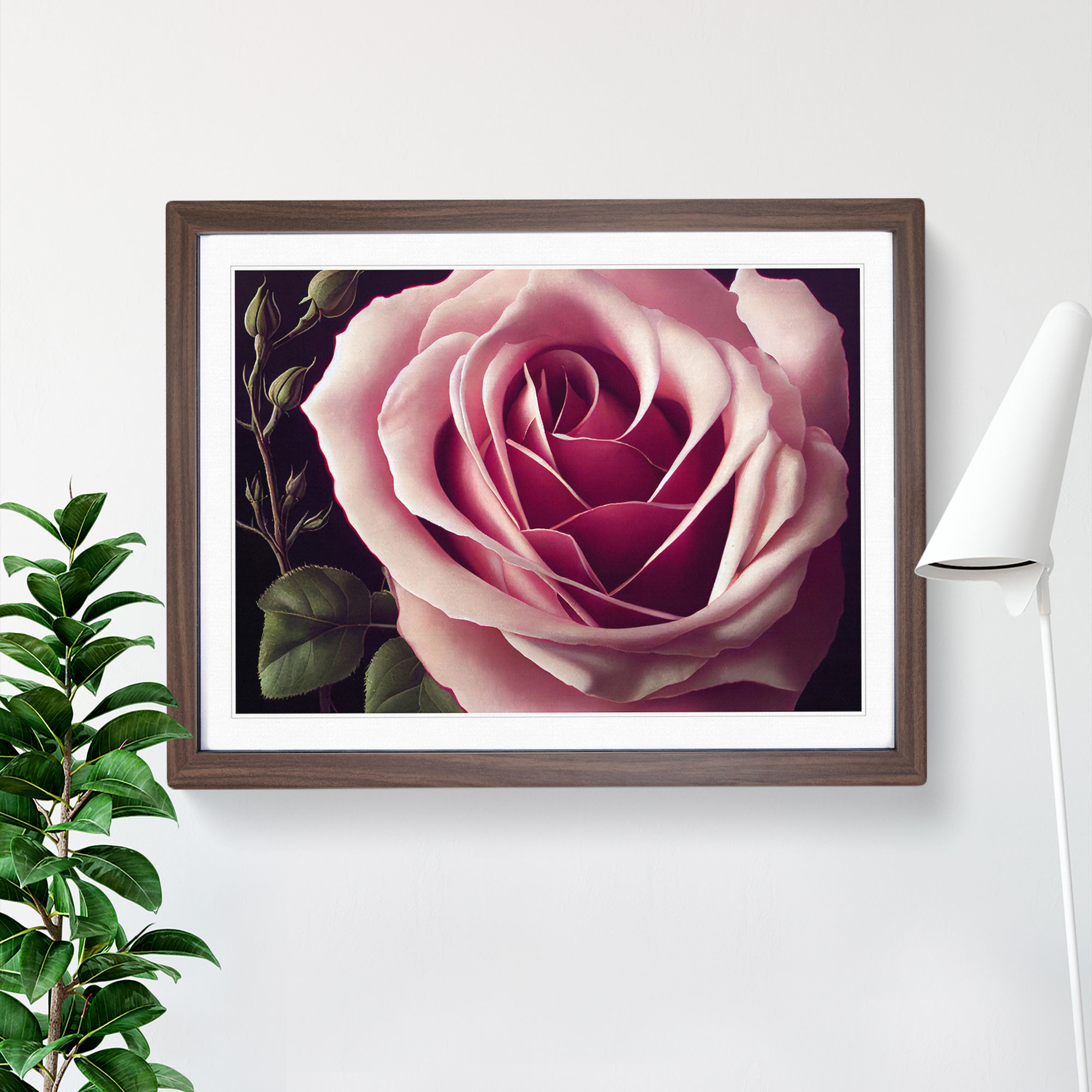 Marlow Home Co. XH1022-626X An Exceptional Rose Flower - Picture Frame ...