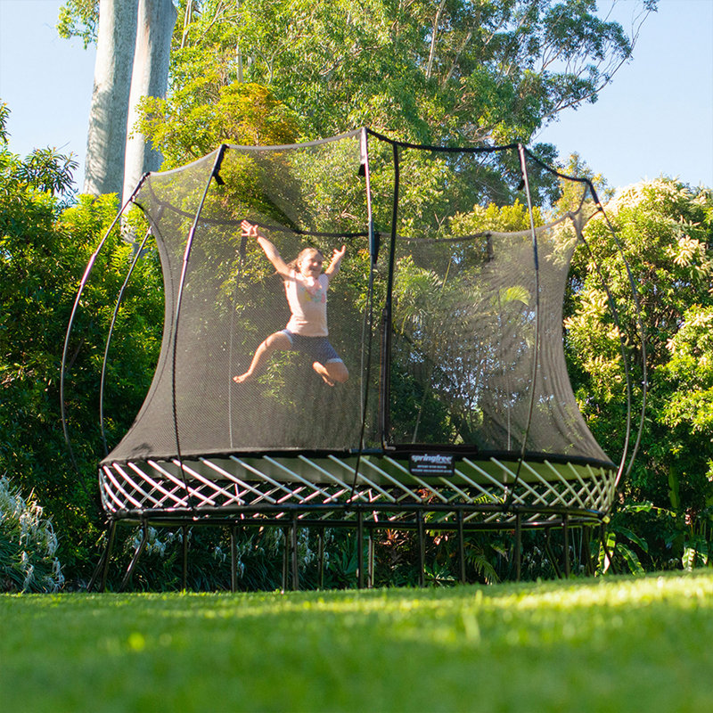 SpringfreeTrampoline Springfree Trampoline Kids Outdoor Medium Oval 8 x ...