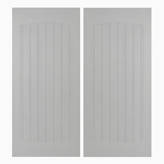 SwingingCafeDoors Beadboard Manufactured Wood Primed Cafe/Saloon Door ...