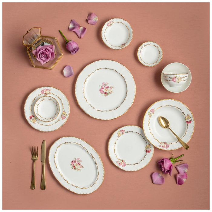 HANKOOK CHINAWARE Bone China Dinnerware Set - Service for 2 | Wayfair