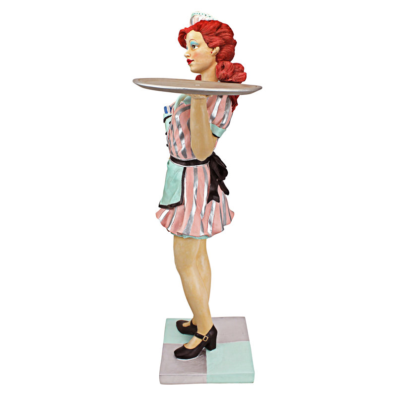 Design Toscano Retro Rosie Diner Dame Serving Table Statue & Reviews ...