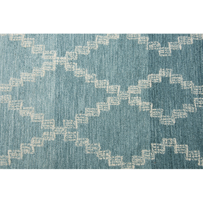 Brayden Studio® Roberts Handmade Wool Teal Rug | Wayfair