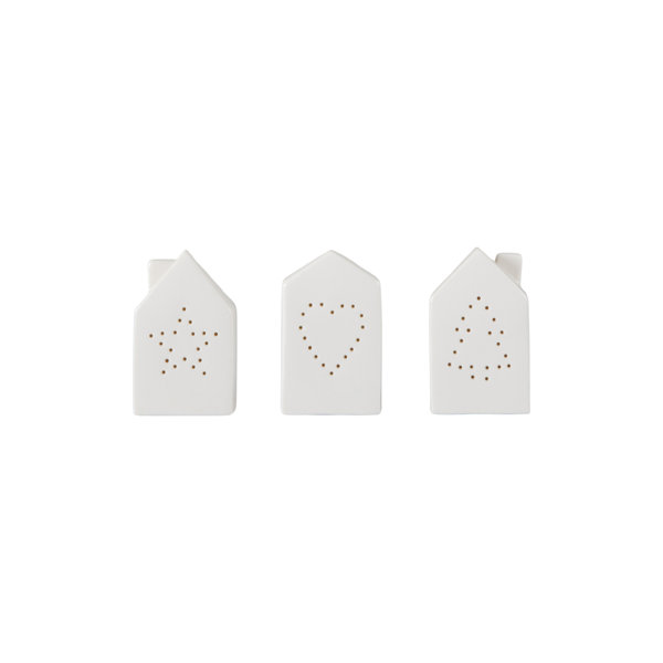 The Seasonal Aisle 3 Piece Twinkle House with LED Set | Wayfair.co.uk
