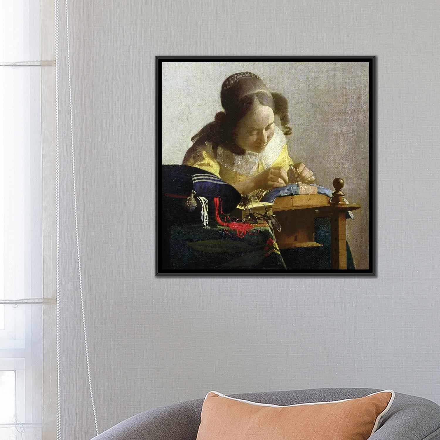Vault W Artwork The Lacemaker 1669-70 by Johannes Vermeer - Print | Wayfair