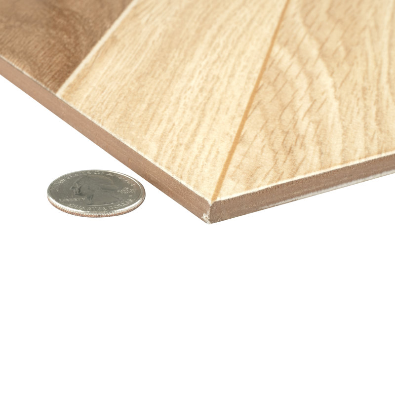 Merola Tile Michigan Natural 18" x 18" Ceramic Wood look Tile | Wayfair