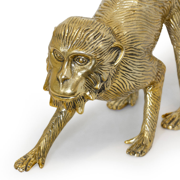 Trinx Emilja Prowling Monkey Figure | Wayfair