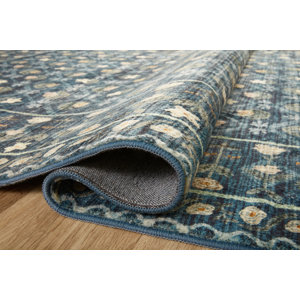 Rifle Paper Co. x Loloi Eden EDE-03 Lattice Indigo Rug feat. CloudPile ...