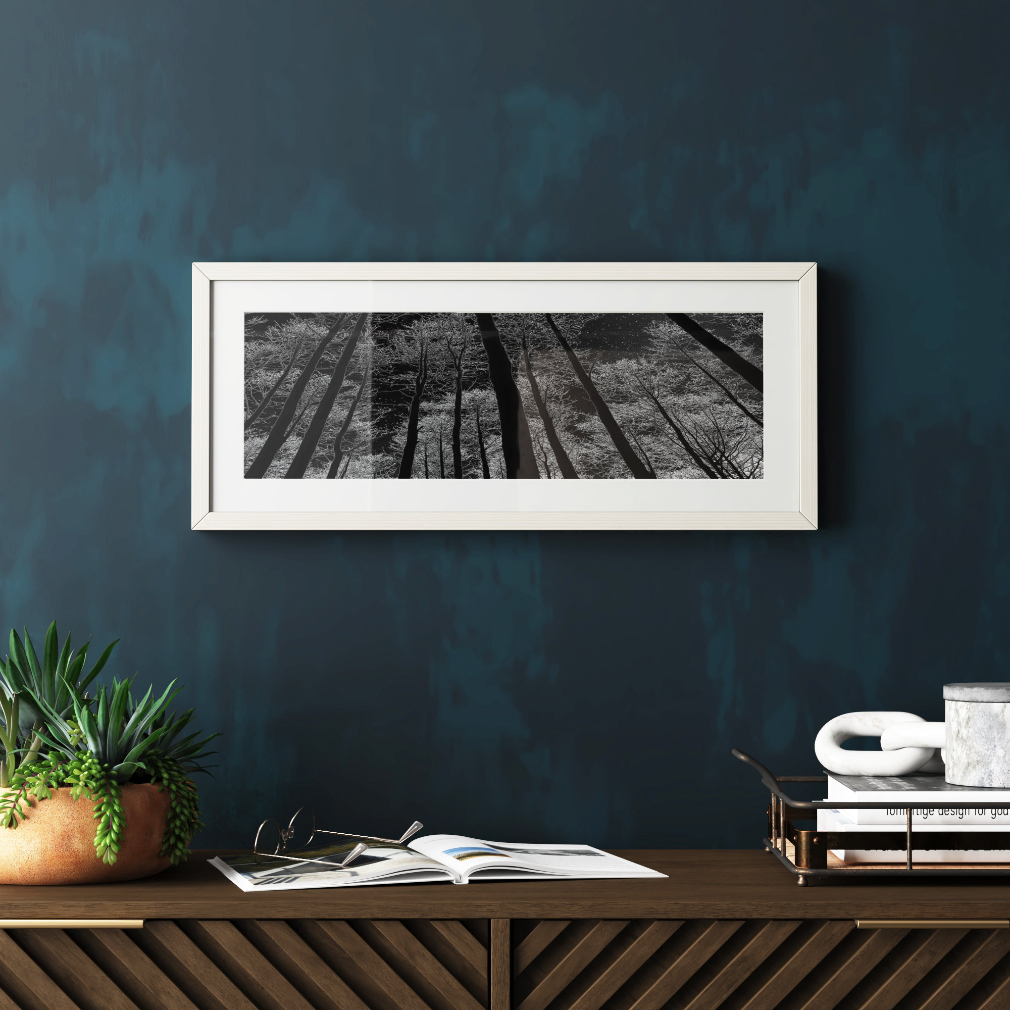 Steelside™ Night Sky - Picture Frame Painting | Wayfair