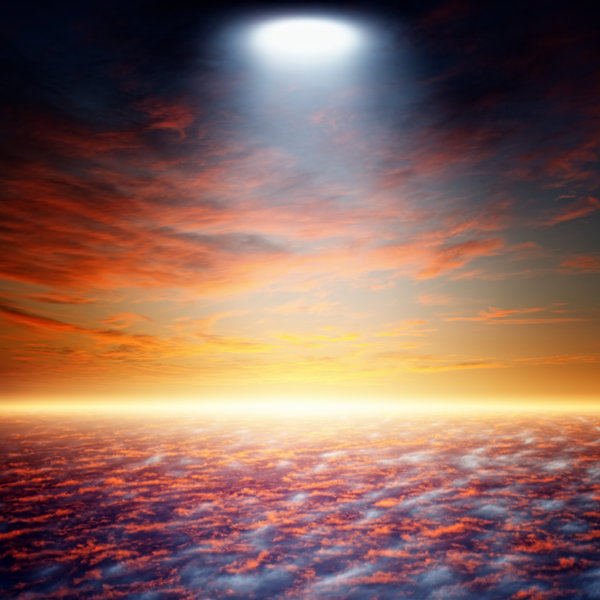 Ebern Designs Bright Spotlight - Wrapped Canvas Photograph | Wayfair