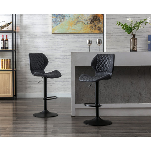 Enmond-swivel-adjustable-height-stool | Wayfair