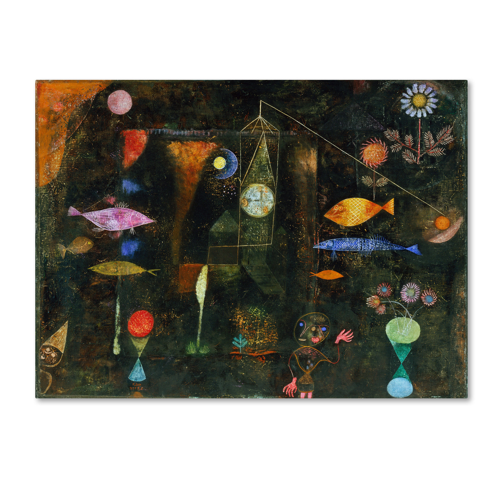 Vault W Artwork Paul Klee Fish Magic On Canvas by Paul Klee Print | Wayfair
