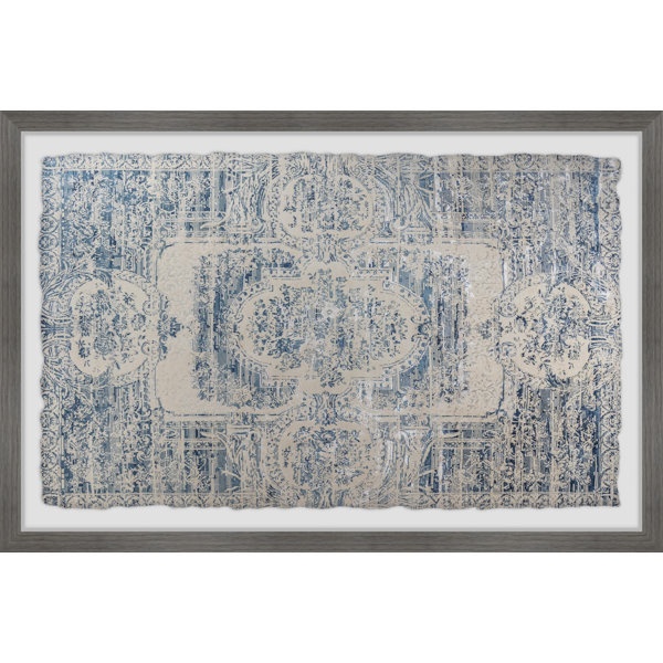 Bungalow Rose Blue Blurred Print - Picture Frame Photograph | Wayfair