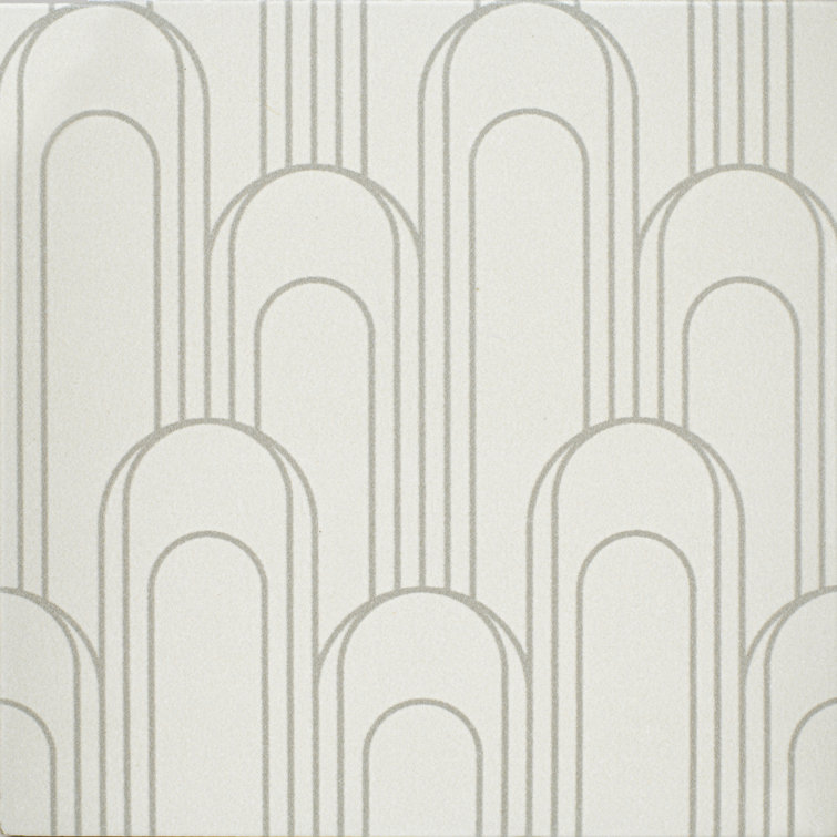 Roca Tiles Epoque Oval Taupe/Gray 8x8 | Wayfair