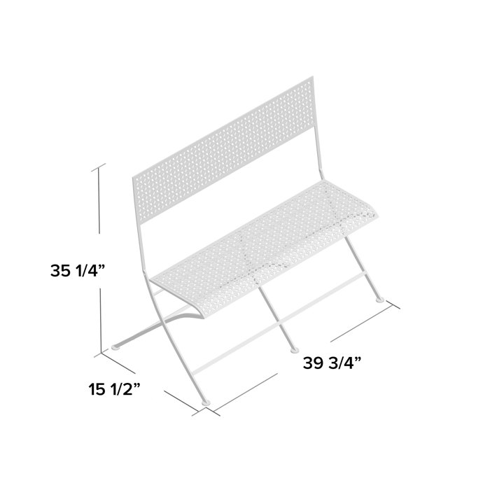 Wrought Studio Herman Metal Bench & Reviews | Wayfair