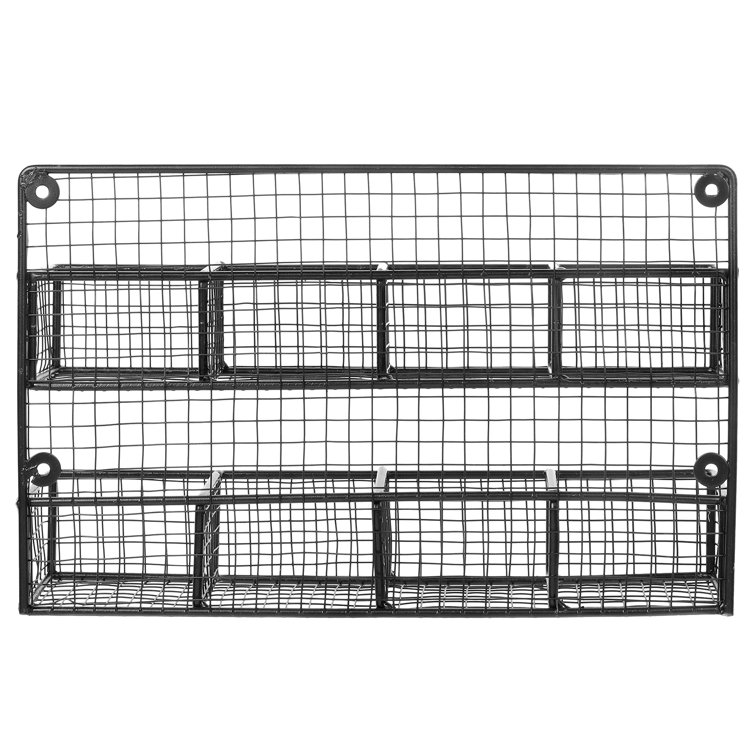 MyGift Black Metal Tea Bag Organizer | Wayfair