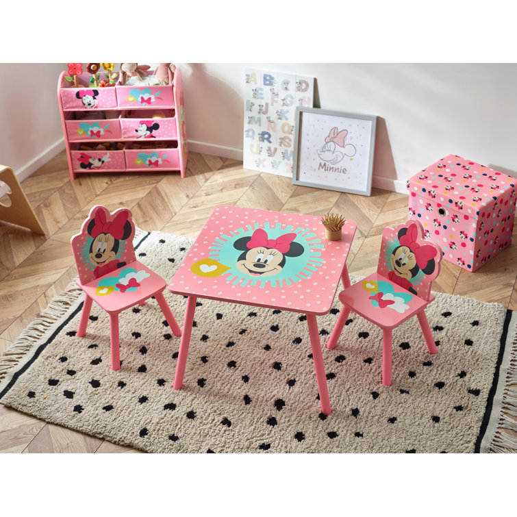 Disney Minnie Mouse Table and 2 Chair Set | Wayfair.co.uk