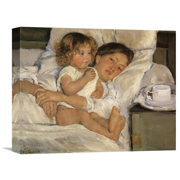 Vault W Artwork Breakfast In Bed 1897 by Mary Cassatt - Print on Canvas ...