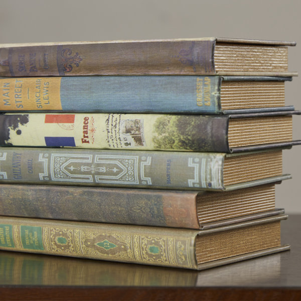 Three Posts™ 6 Piece Wood Book Box Set & Reviews | Wayfair