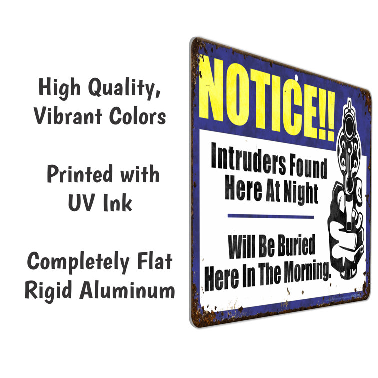 ATX CUSTOM SIGNS Funny Warning Sign | Wayfair