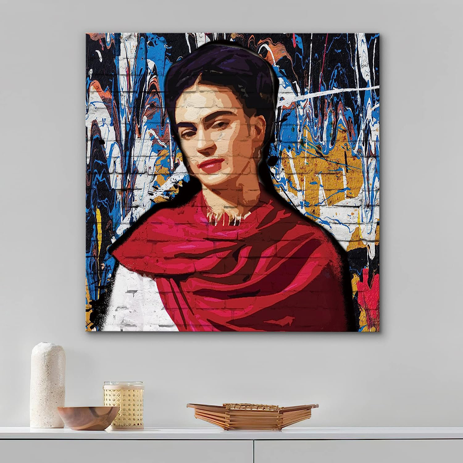 IDEA4WALL Frida Kahlo Urban On Canvas Bold Art | Wayfair