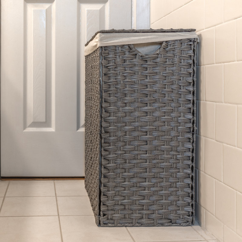 Gracie Oaks Wicker Laundry Hamper & Reviews | Wayfair