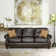 Lark Manor Ellard Genuine Leather Rolled Arm Sofa & Reviews | Wayfair
