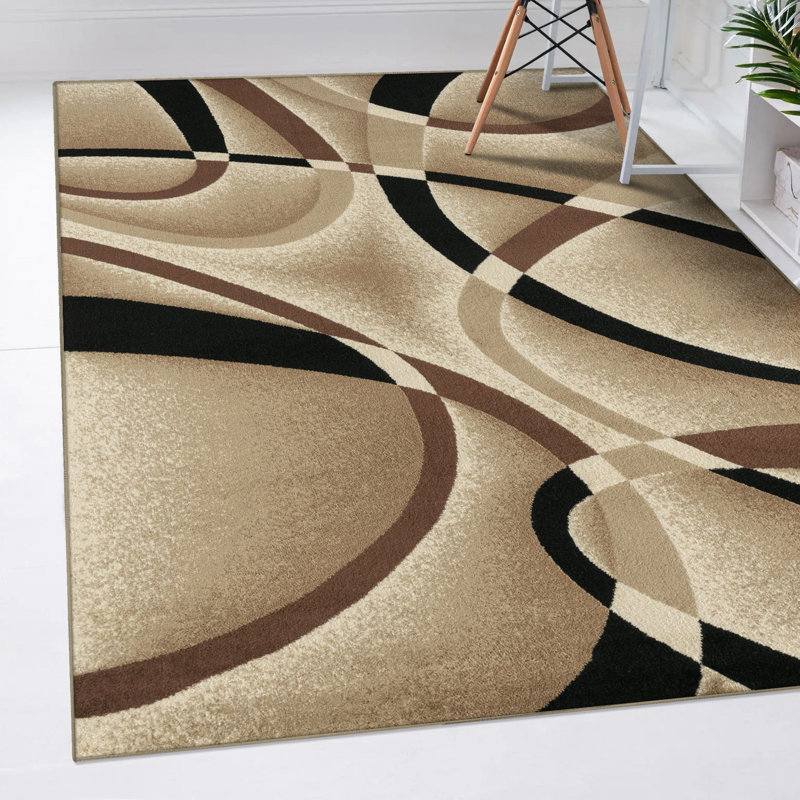 Wrought Studio Fidel Performance Beige Rug & Reviews | Wayfair