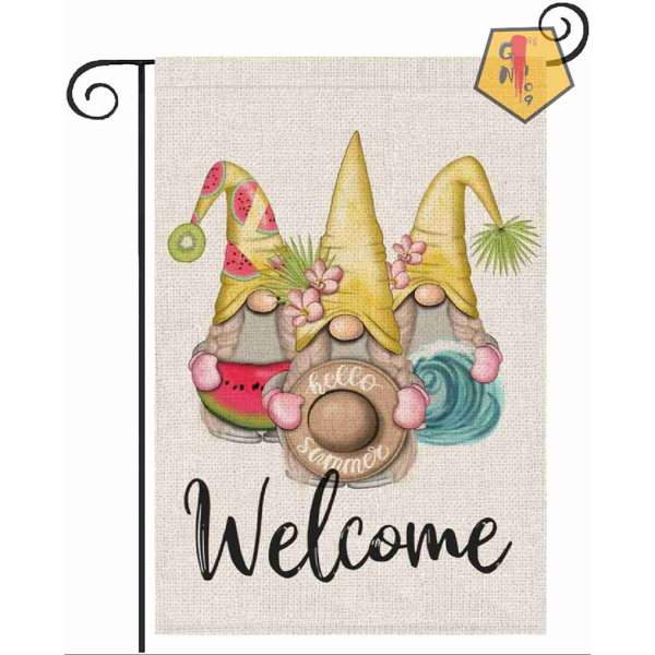 GN109 Garden Flag, Double Sided Rustic Decorative Yard Flag Home Patio ...