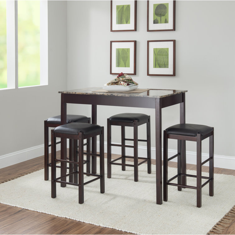 Winston Porter Loria 4 - Person Counter Height Dining Set & Reviews ...
