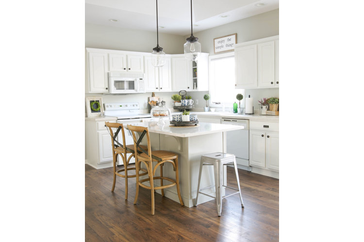 Before & After: A Bland Kitchen Gets a Farmhouse Pick-Me-Up | Wayfair