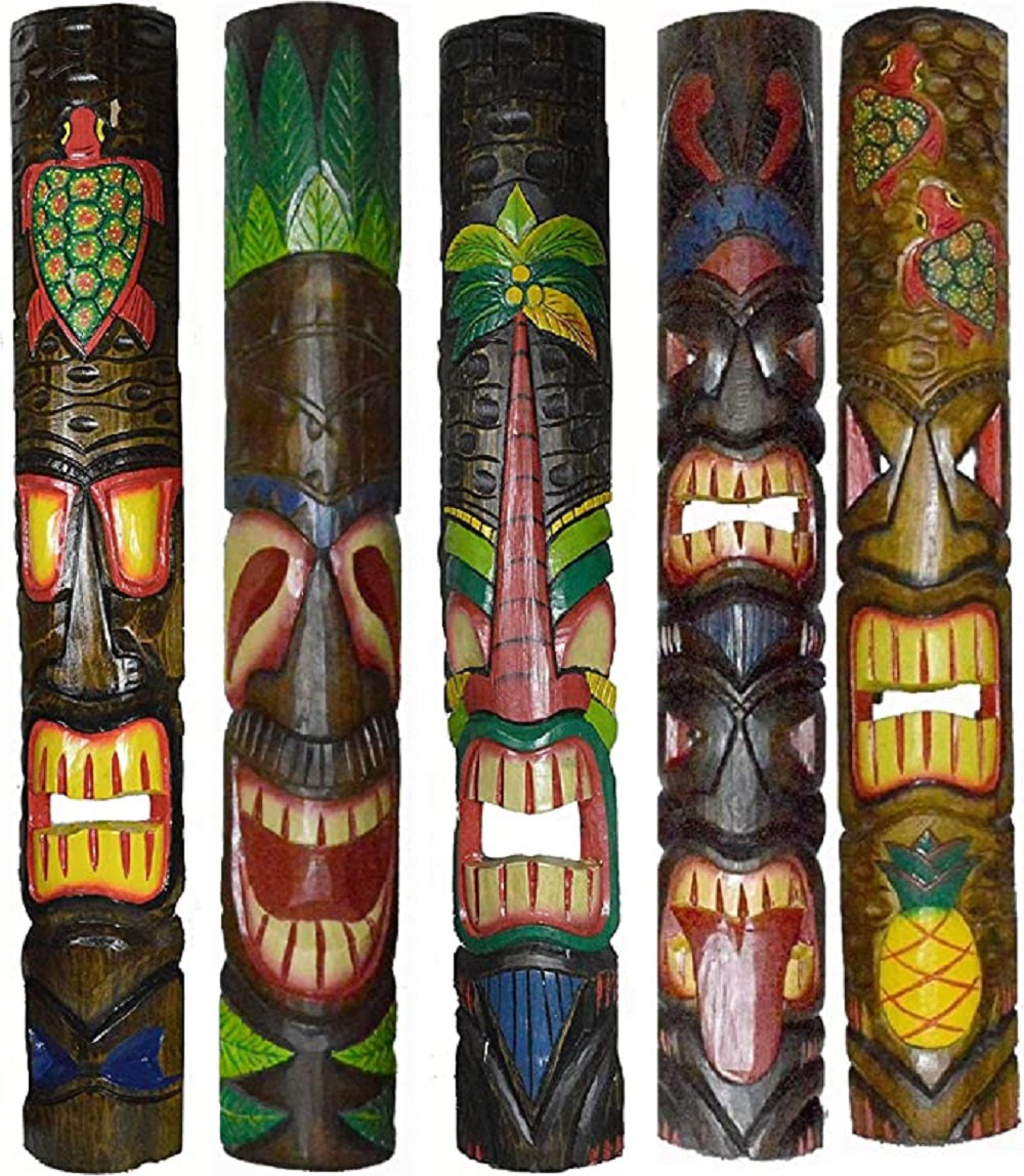 World Bazzar 5 Piece Polynesian Hawaiian Wall Décor Set | Wayfair