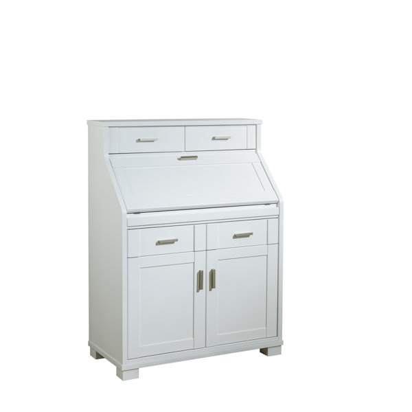 Ebern Designs Menard Lacquer Secretary Desk | Wayfair.co.uk