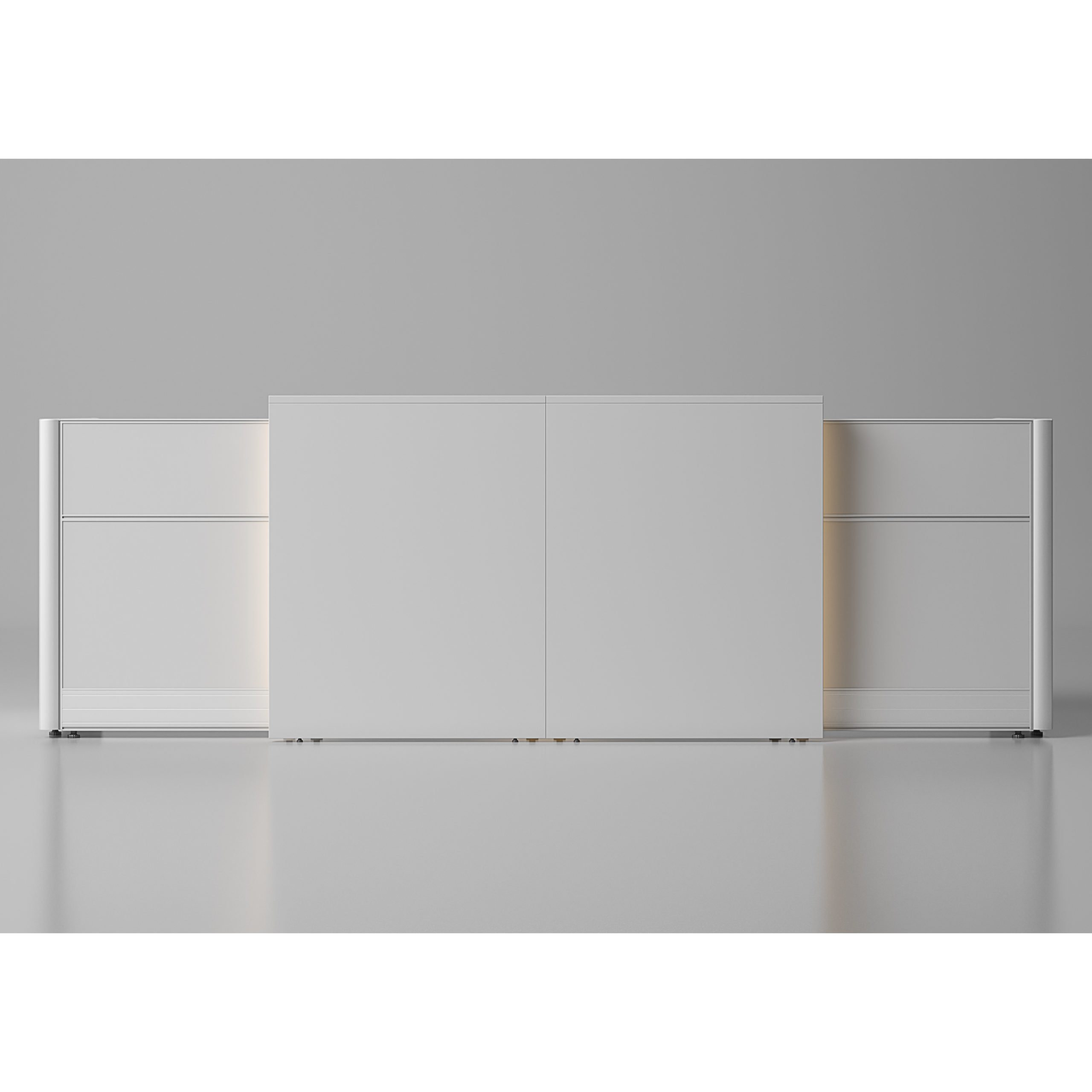 Orren Ellis Antek 2 Person Rectangular Laminate Reception Desk | Wayfair