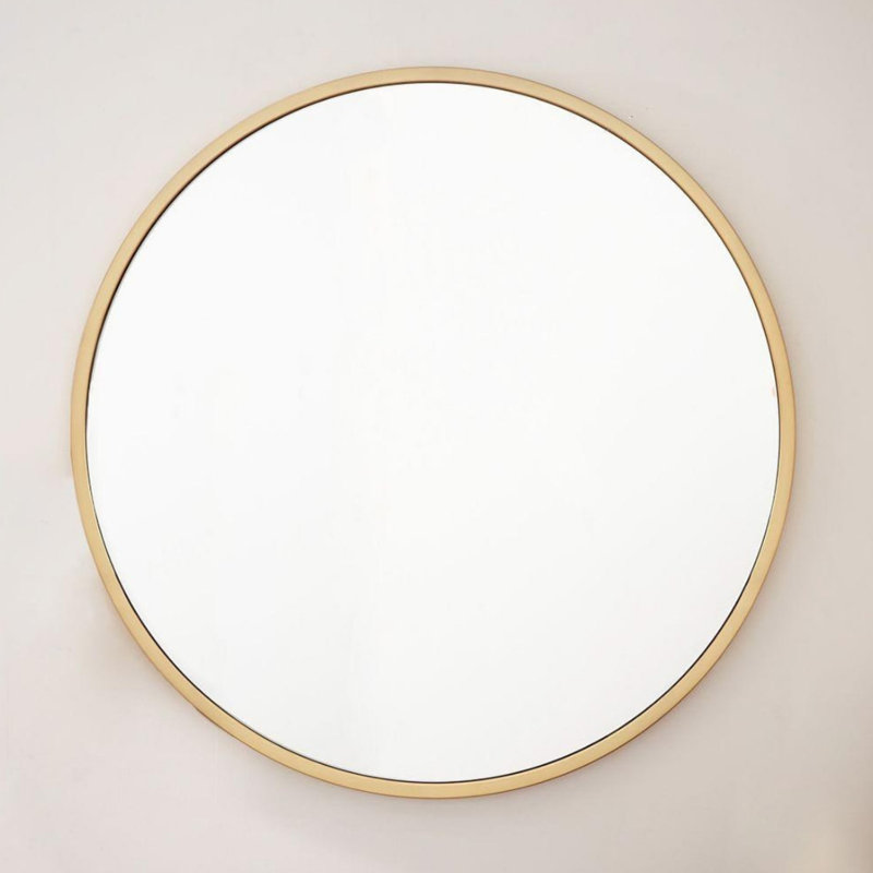 Mercer41 Chi Round Metal Wall Mirror | Wayfair