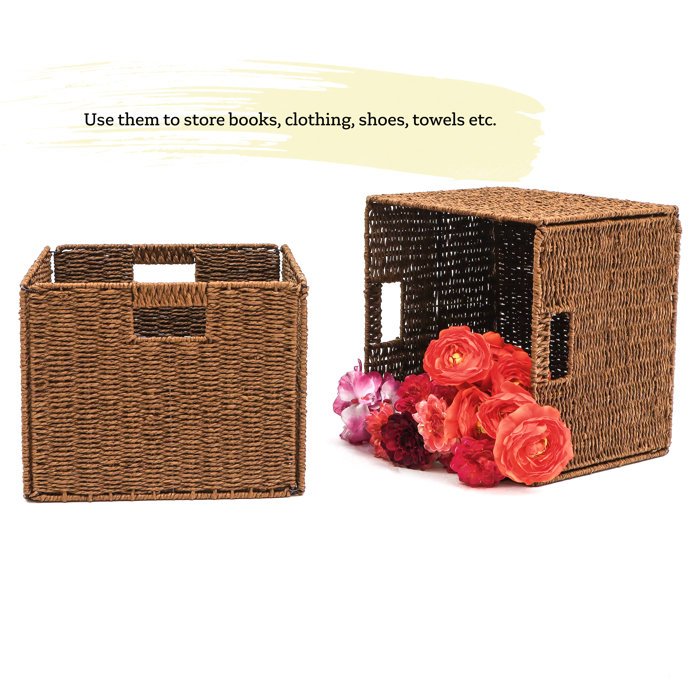Bay Isle Home Foldable Paper Basket Set | Wayfair