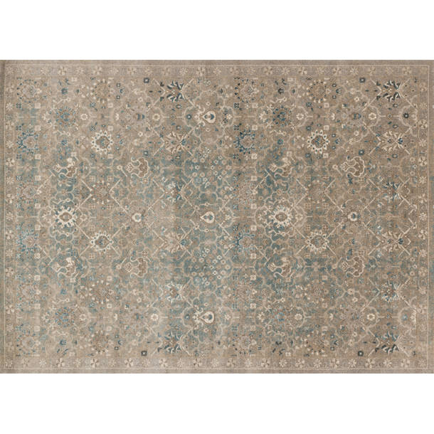 Alcott Hill® Adelbert Performance Taupe Rug & Reviews | Wayfair