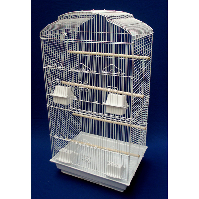 YML 35'' Steel Victorian Top Table Top Bird Cage with Perch & Reviews ...