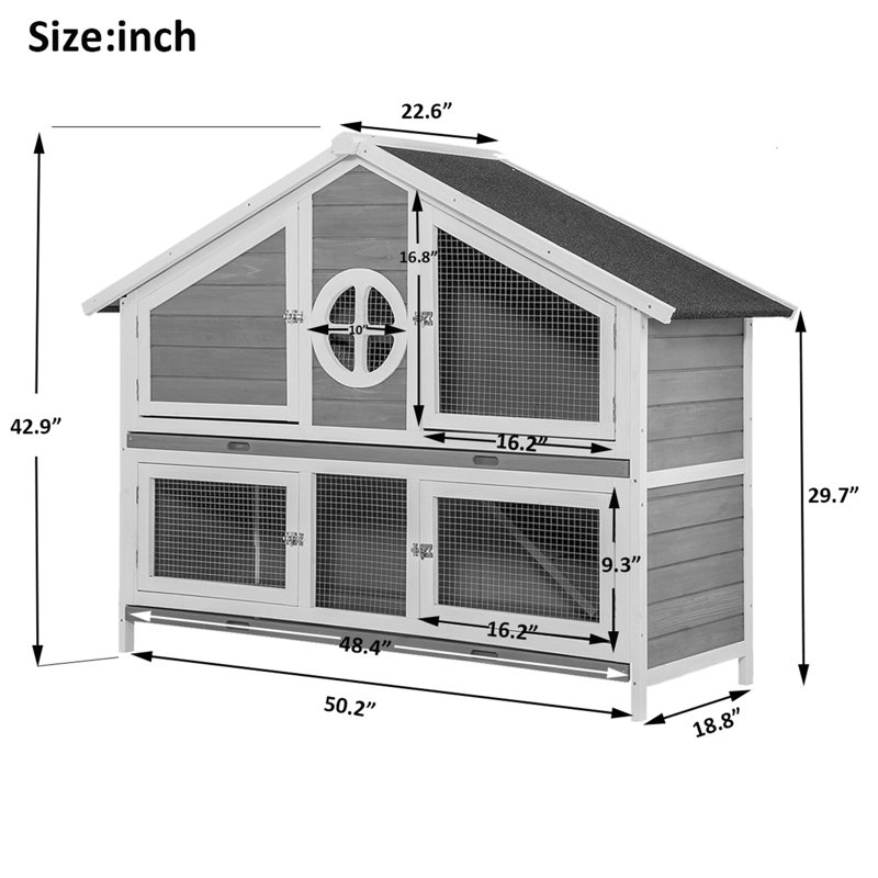 Tucker Murphy Pet™ Silvestri Weather Resistant Hutch with Ramp ...