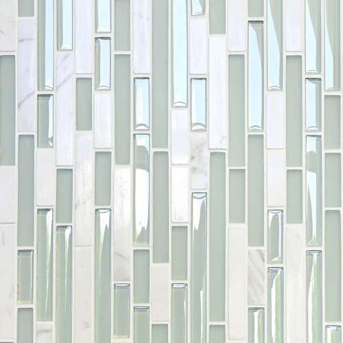 Mosaic Kitchen Linear Wall Tile | Wayfair