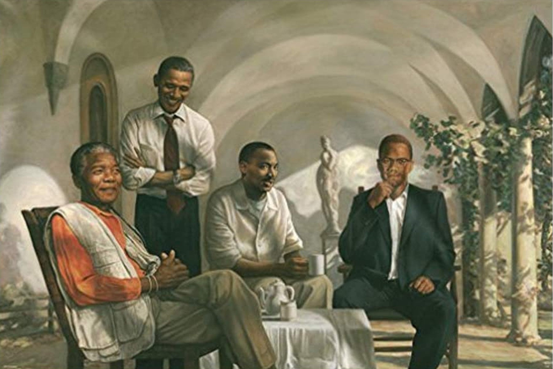 Buy Art For Less Pioneers: MLK, Obama, Malcolm X, Nelson Mandela Civil ...