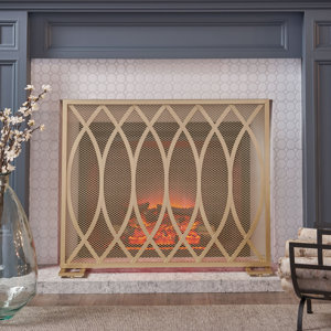 Home Loft Concepts Edwin Iron Fireplace Screen & Reviews | Wayfair