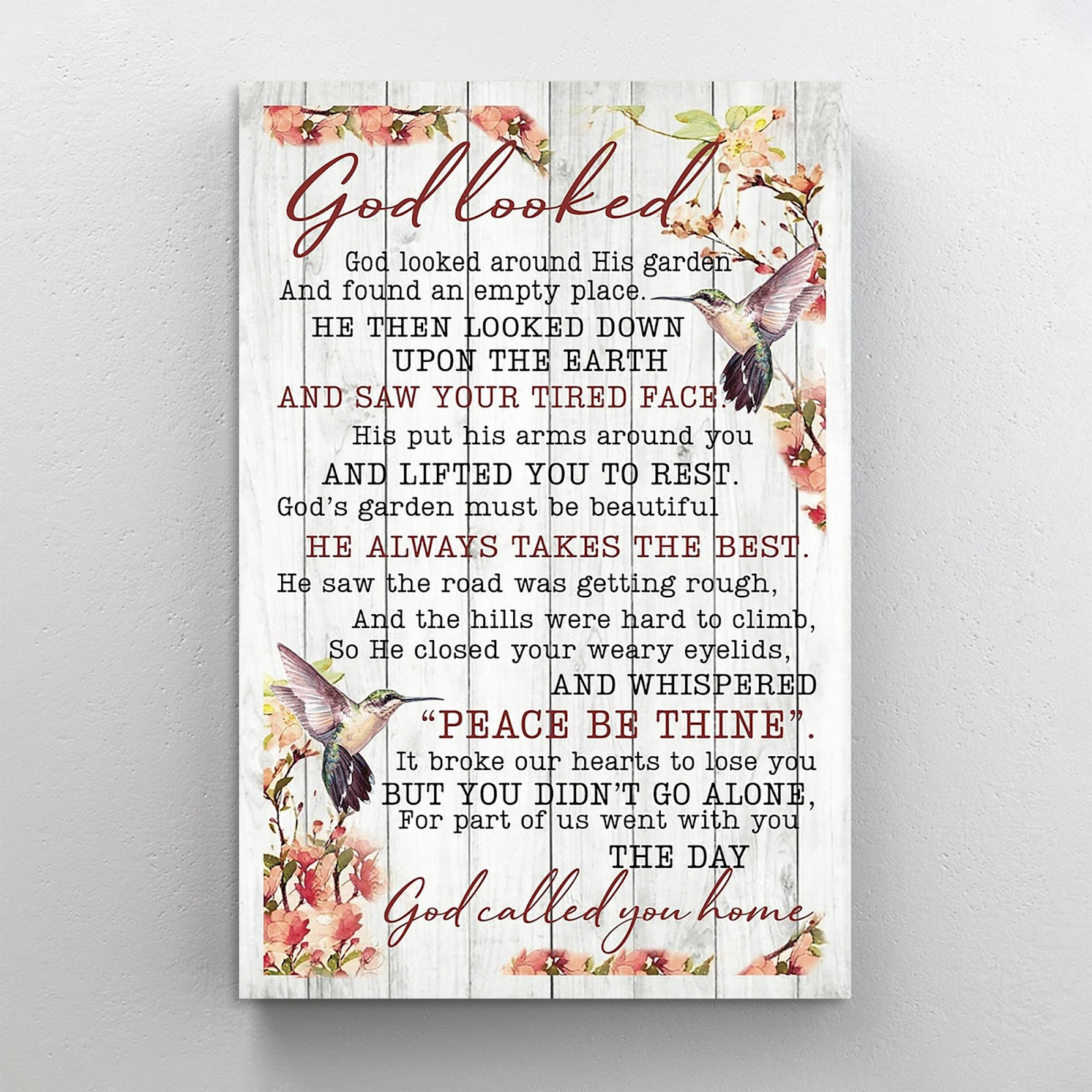 Trinx God Looked God Around - 1 Piece Rectangle Graphic God Looked God ...