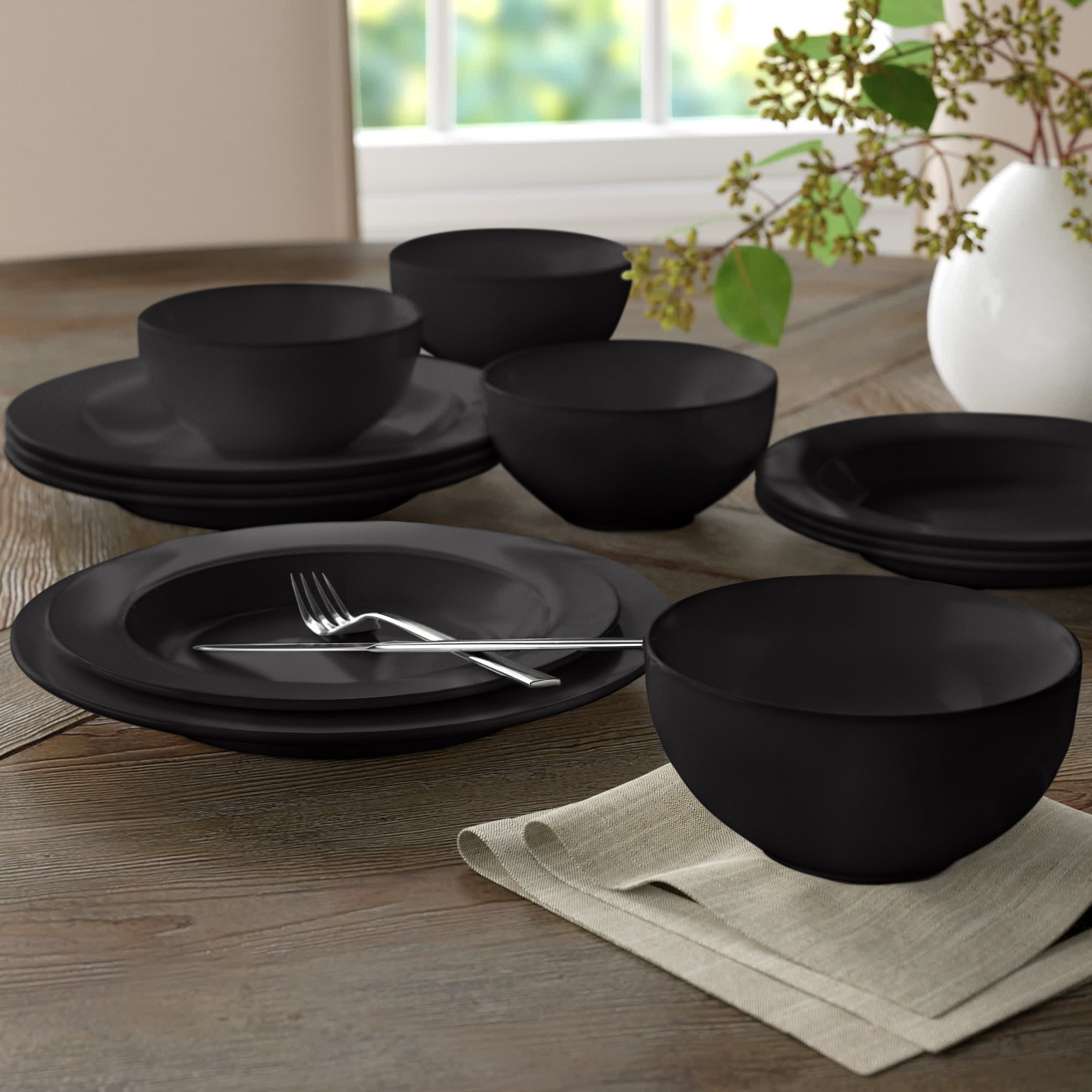 Lark Manor™ Yamna Stoneware Dinnerware Set - Service for 4 & Reviews ...